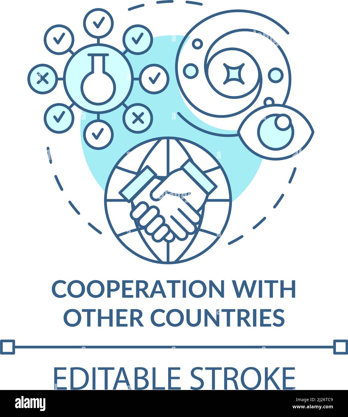 International cooperation science Stock Vector Images - Alamy