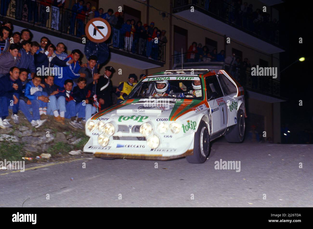 Dario Cerrato (ITA) Giuseppe Geppi Cerri (ITA) Lancia Delta S4 GrB ...