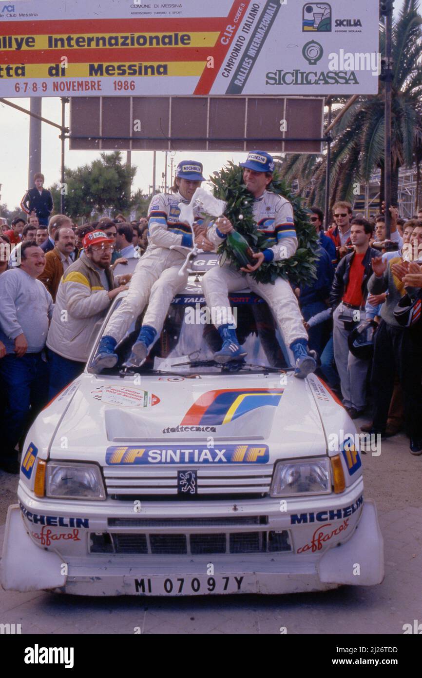 Andrea Zanussi (ITA) Paolo Poppi Amati (ITA) Peugeot 205 T16 E2 Peugeot ...