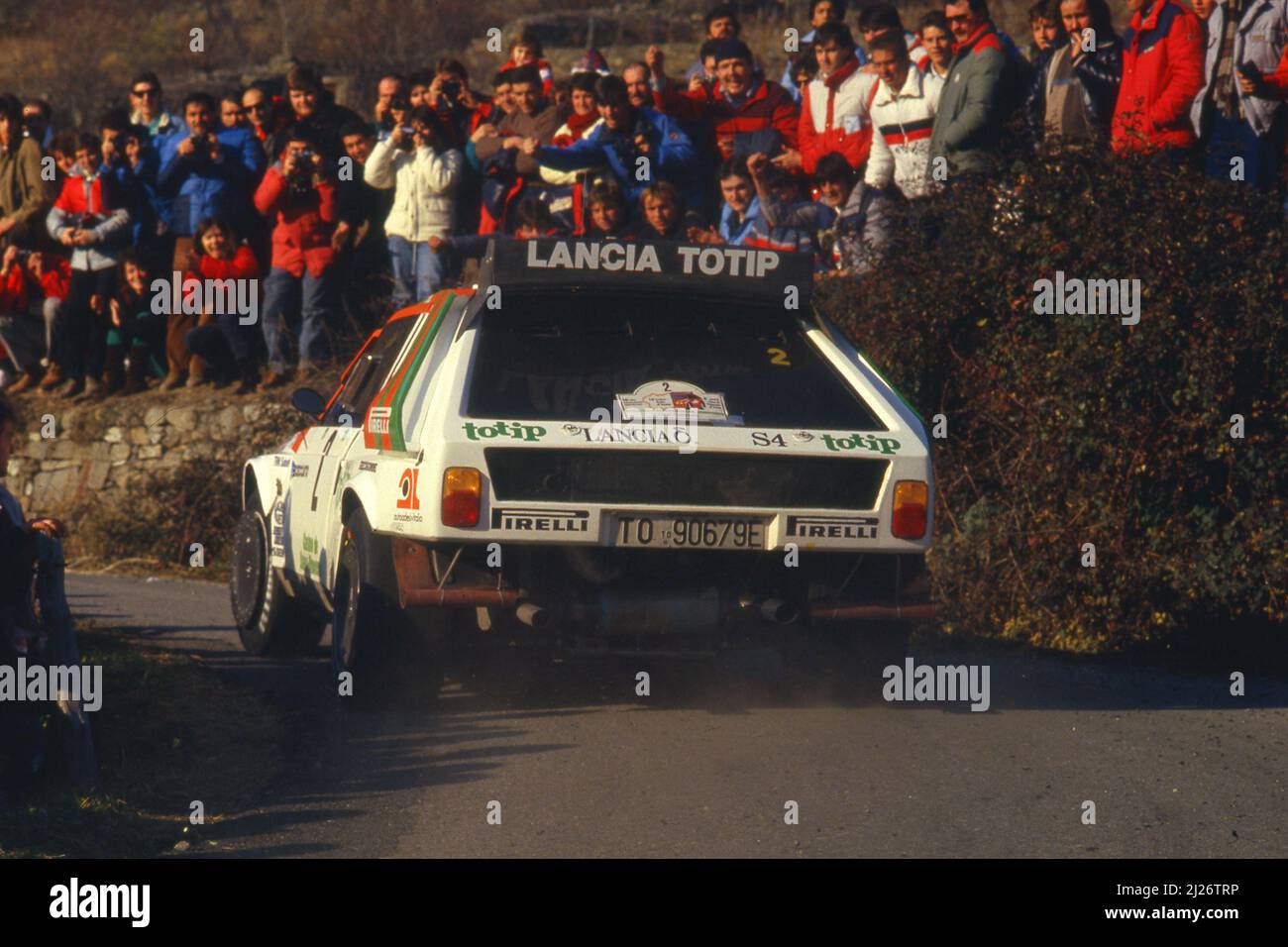 Dario Cerrato (ITA) Giuseppe Geppi Cerri (ITA) Lancia Delta S4 GrB ...