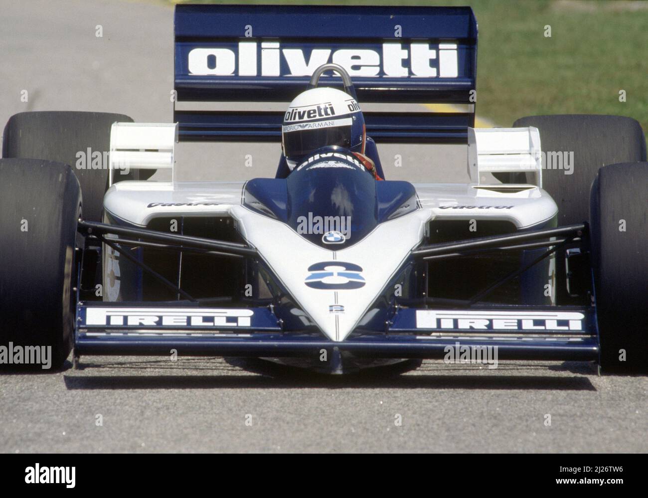 Elio de Angelis (ITA) Brabham BT55 Bmw Stock Photo - Alamy