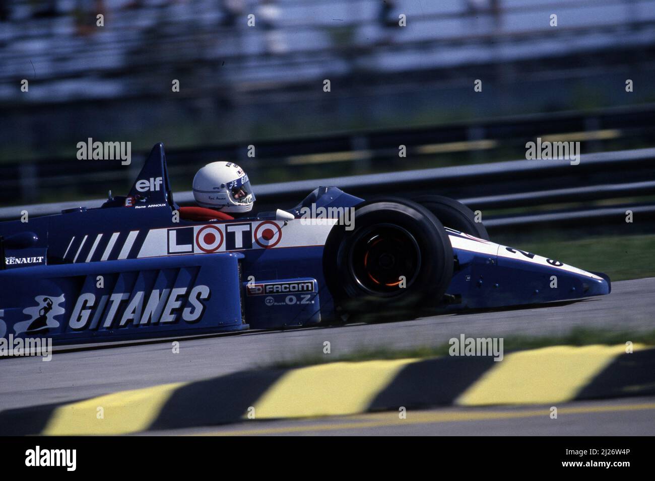 Rene'Arnoux (FRA) Ligier JS27 Renault Stock Photo - Alamy