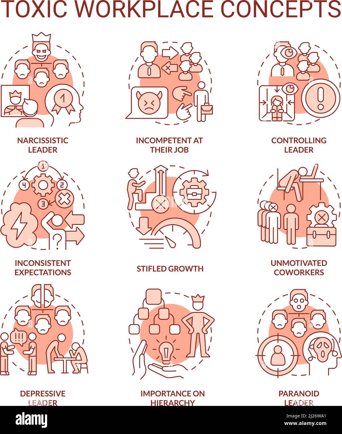 Workplace bullying icon Stock Vector Images - Alamy