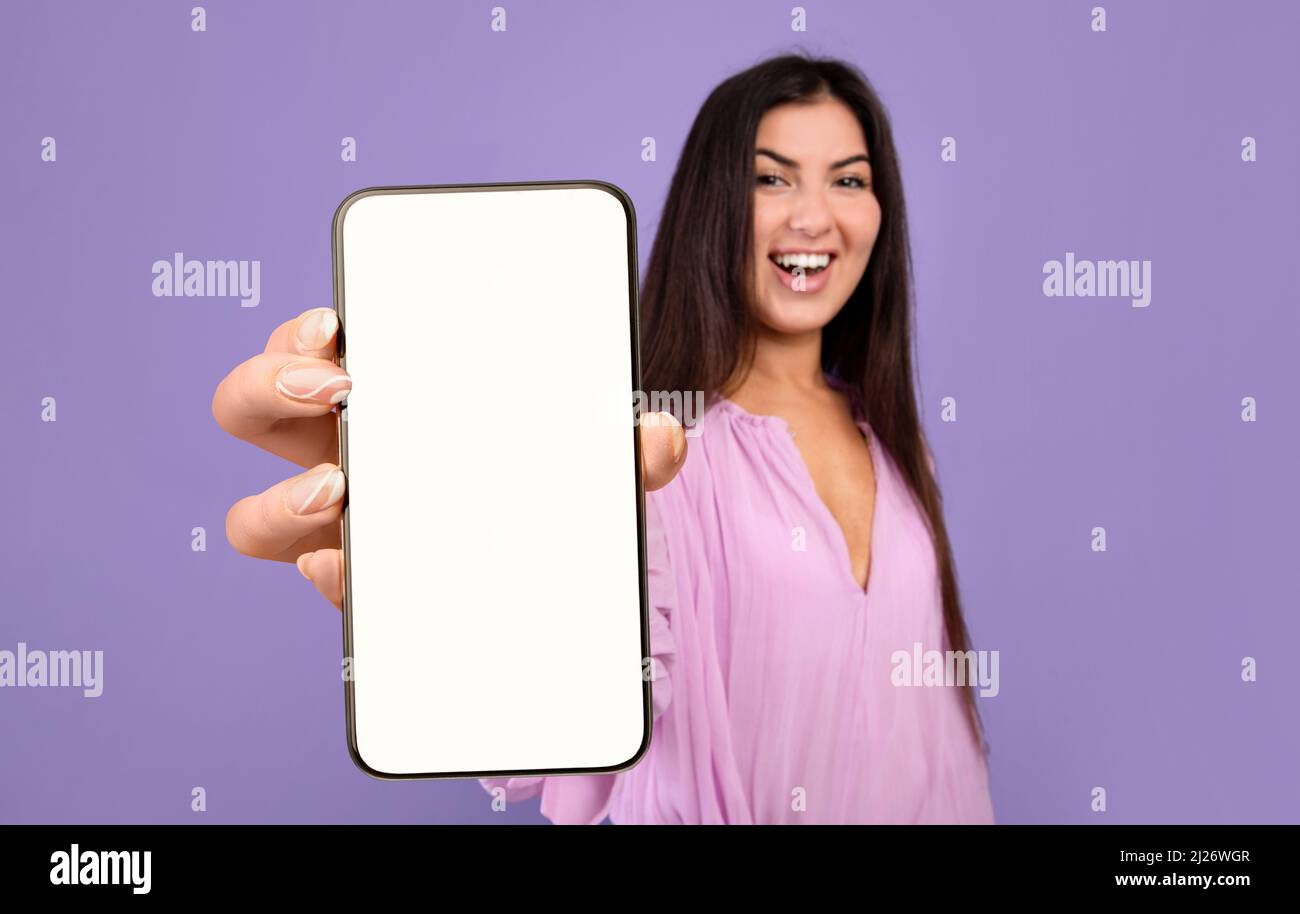 Beautiful young woman demonstrating hi-res stock photography and images ...