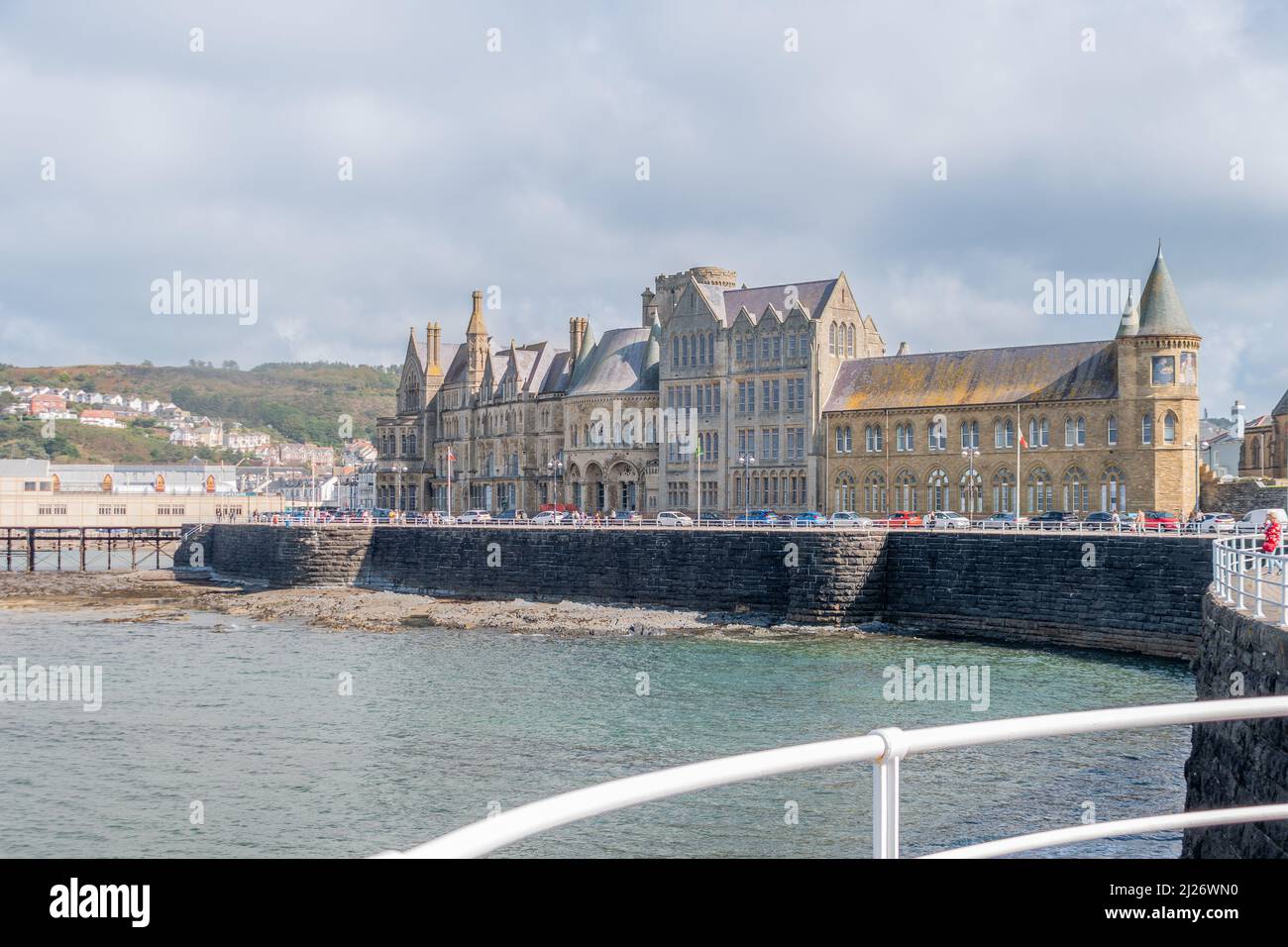 Aberystwyth sea wall hi-res stock photography and images - Alamy