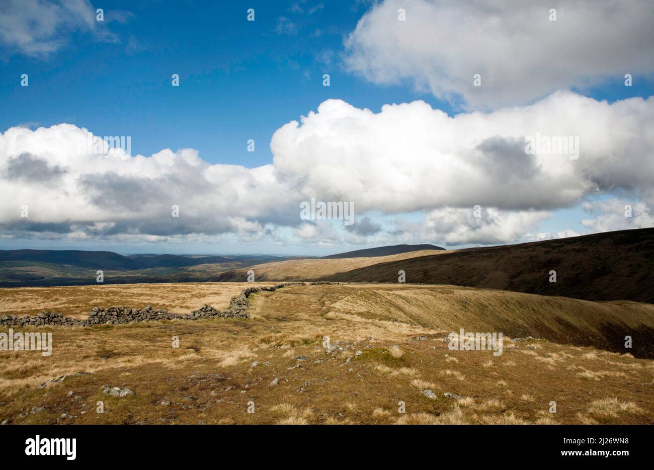 The slopes and summit of Benyellary on the path to the summit of ...