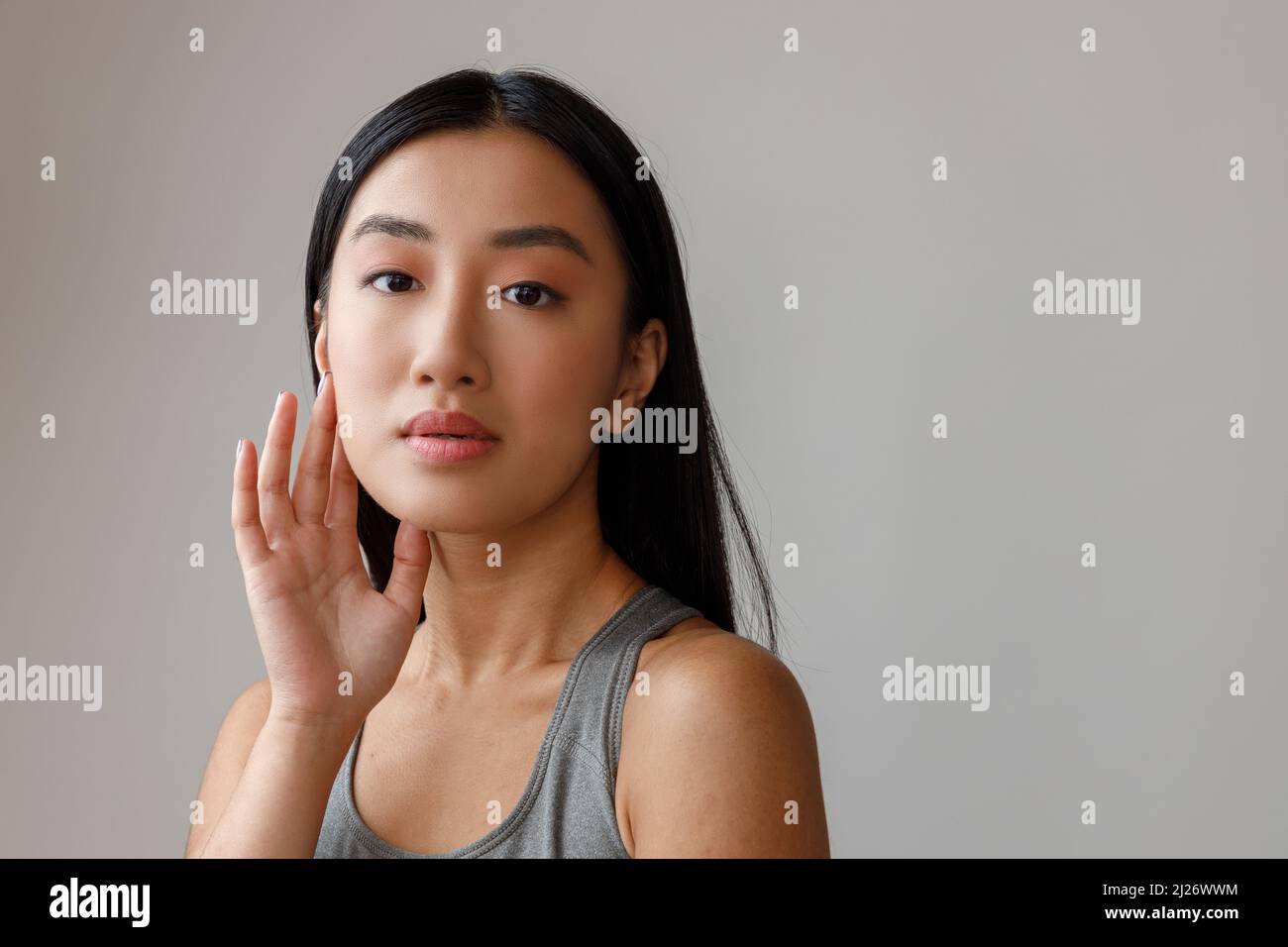 Asian woman perfect skin hi-res stock photography and images - Alamy