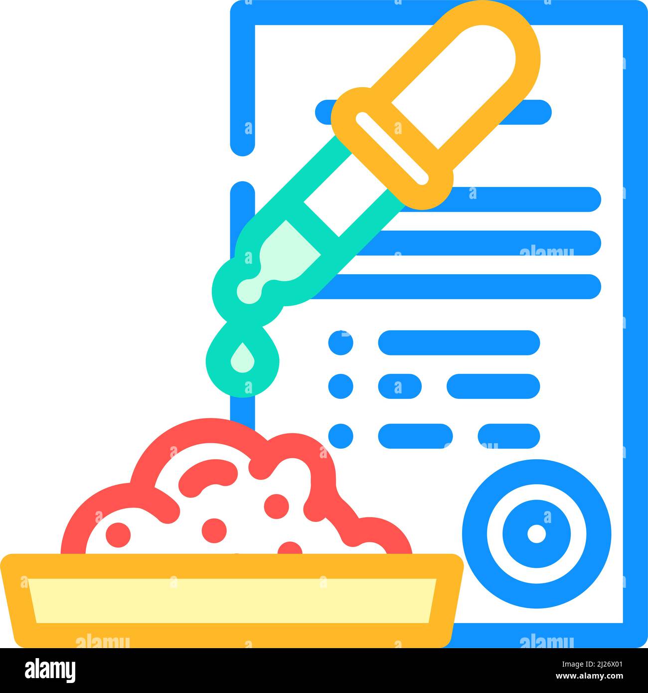 meat quality check color icon vector illustration Stock Vector Image ...