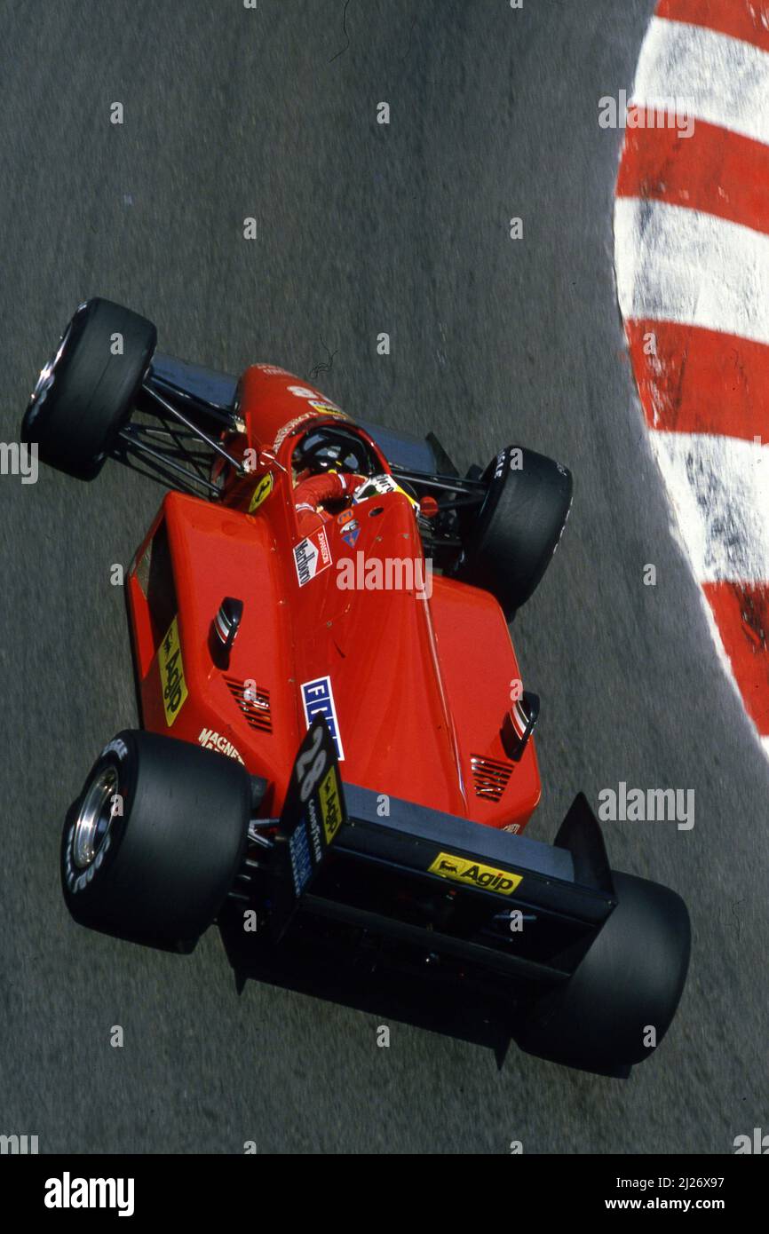 Stefan Johansson (SWE) Ferrari F186 Stock Photo - Alamy