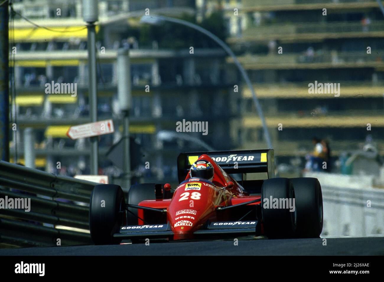 Stefan Johansson (SWE) Ferrari F186 Stock Photo - Alamy