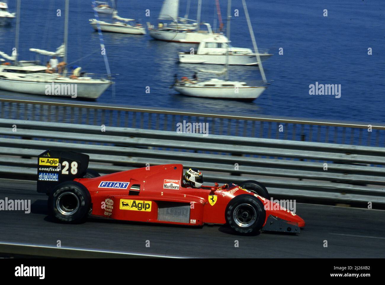 Stefan Johansson (SWE) Ferrari F186 Stock Photo - Alamy