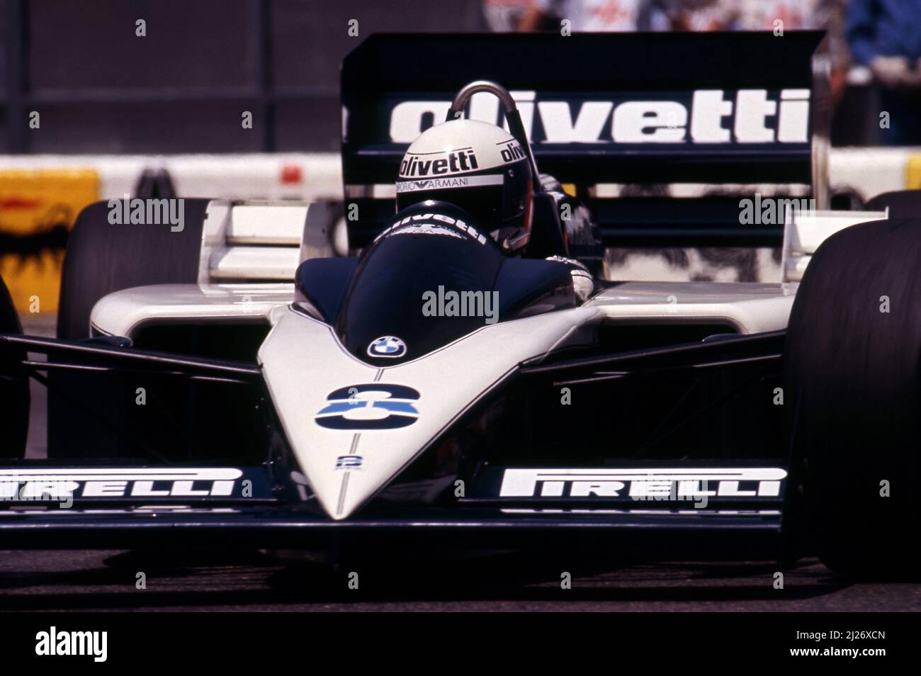 Elio de Angelis (ITA) Brabham BT55 Bmw Stock Photo - Alamy