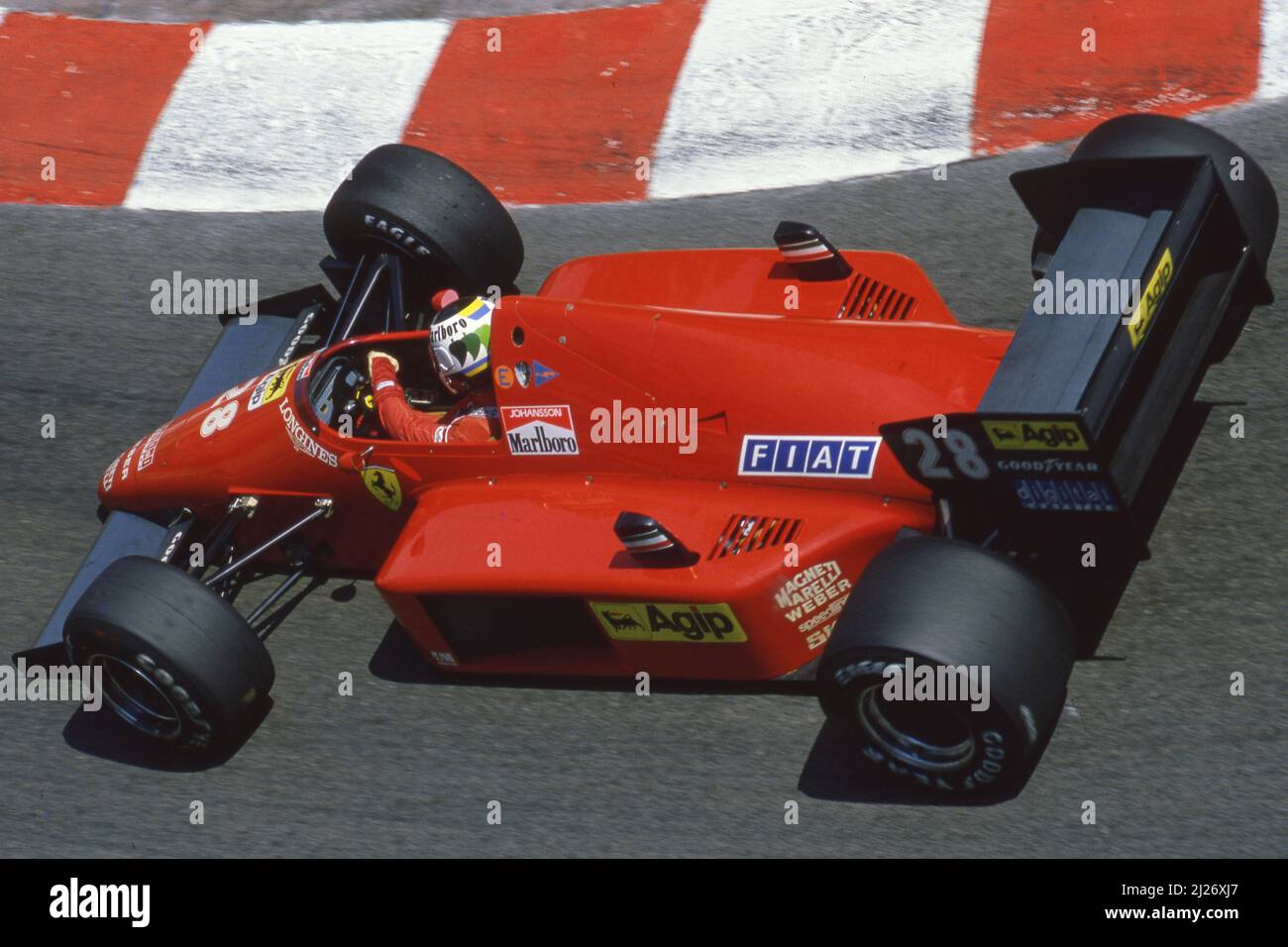 Stefan Johansson (SWE) Ferrari F186 Stock Photo - Alamy