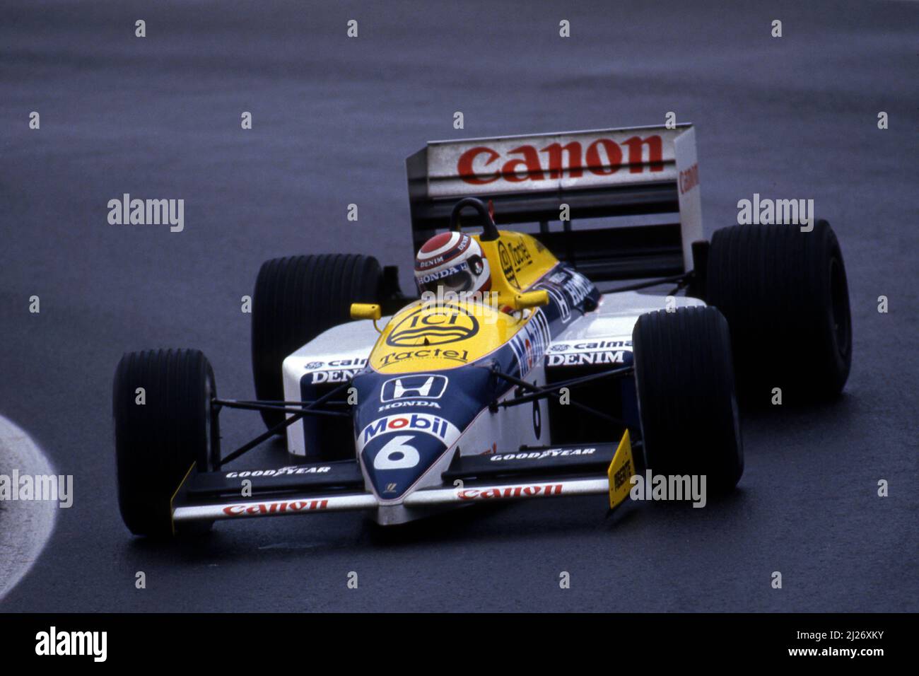 Nelson Piquet (BRA) Williams FW11 Honda Stock Photo - Alamy