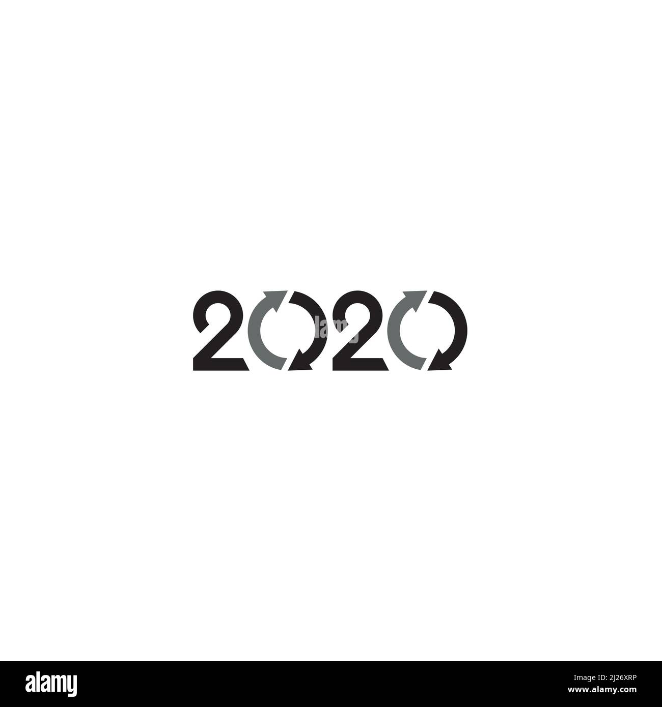 2020 and Circle Arrows logo or icon design Stock Vector Image & Art - Alamy