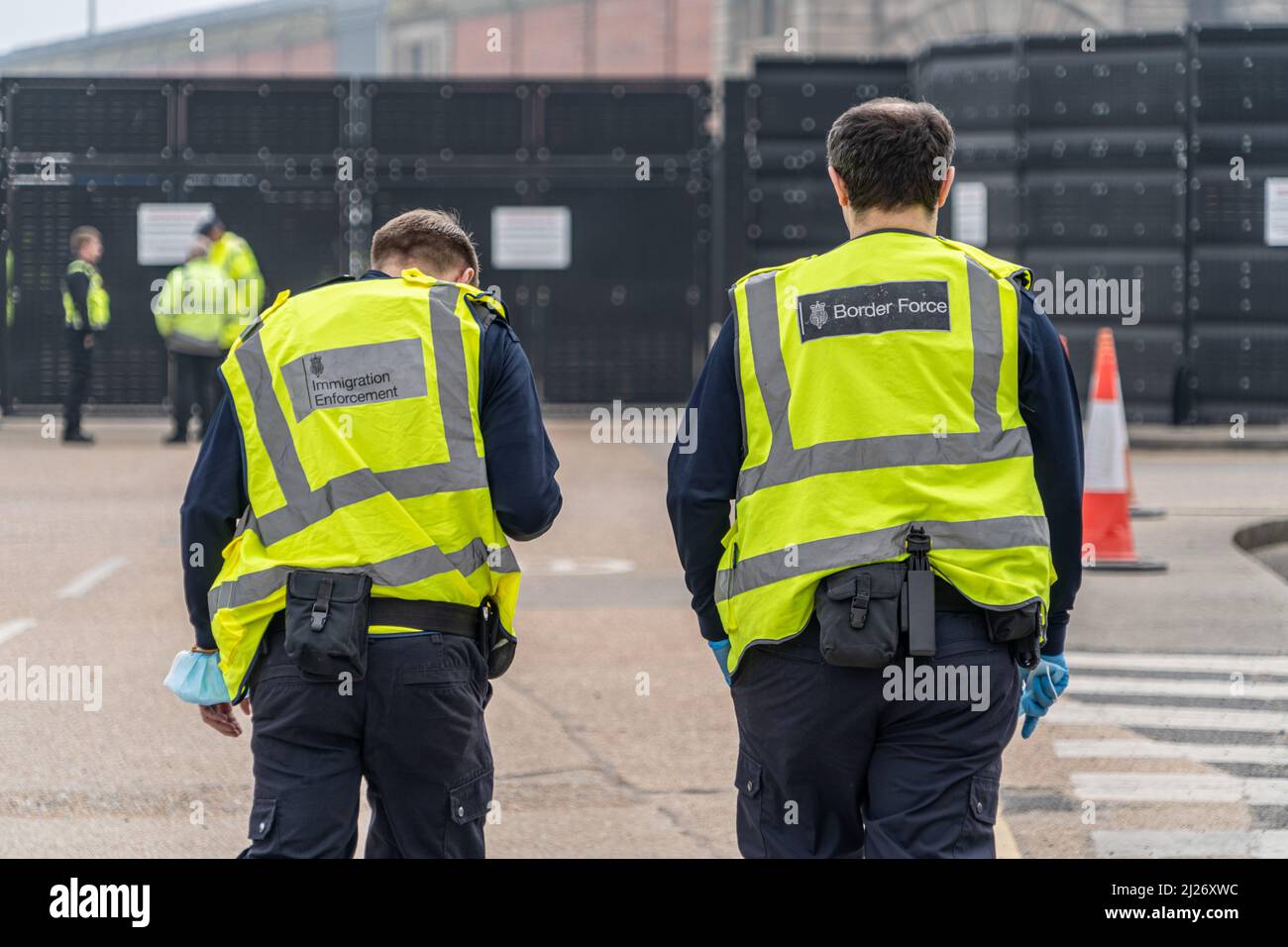 Border force port officer hi-res stock photography and images - Alamy
