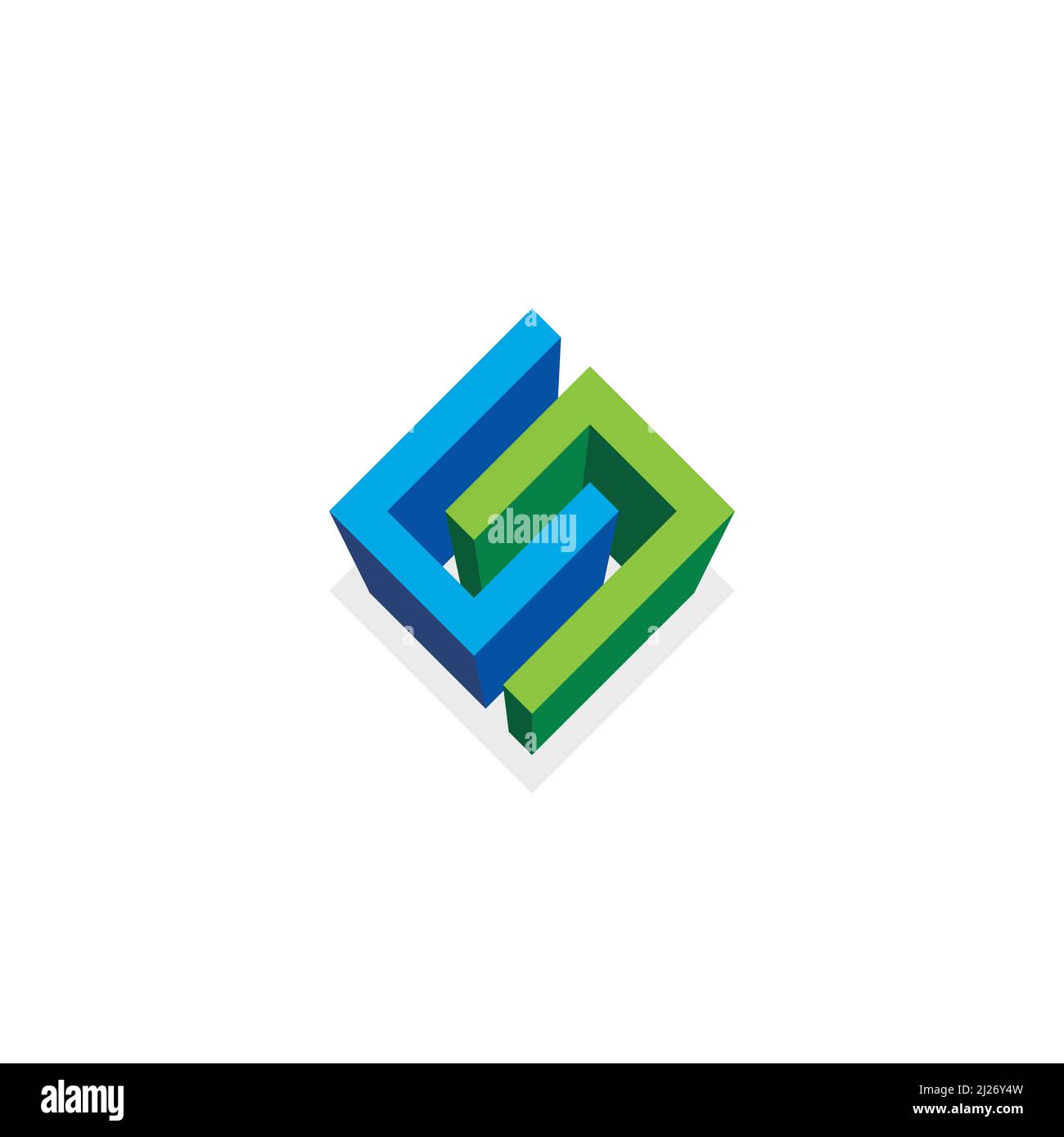 3D Abstract logo or icon design Stock Vector Image & Art - Alamy