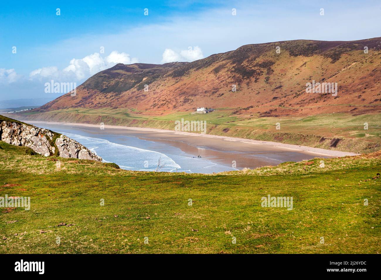 Rhossili village hi-res stock photography and images - Alamy