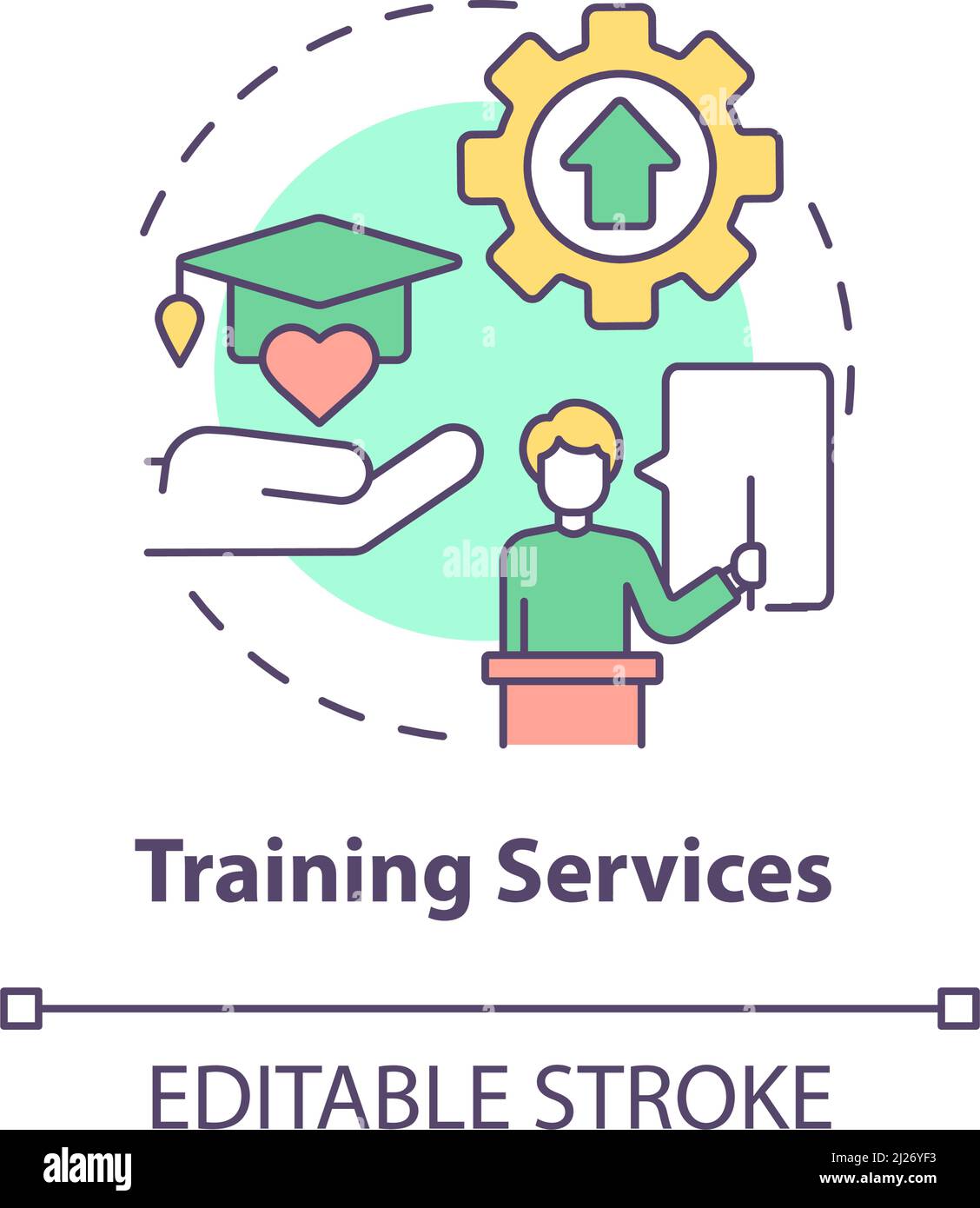 Training services concept icon Stock Vector Image & Art - Alamy