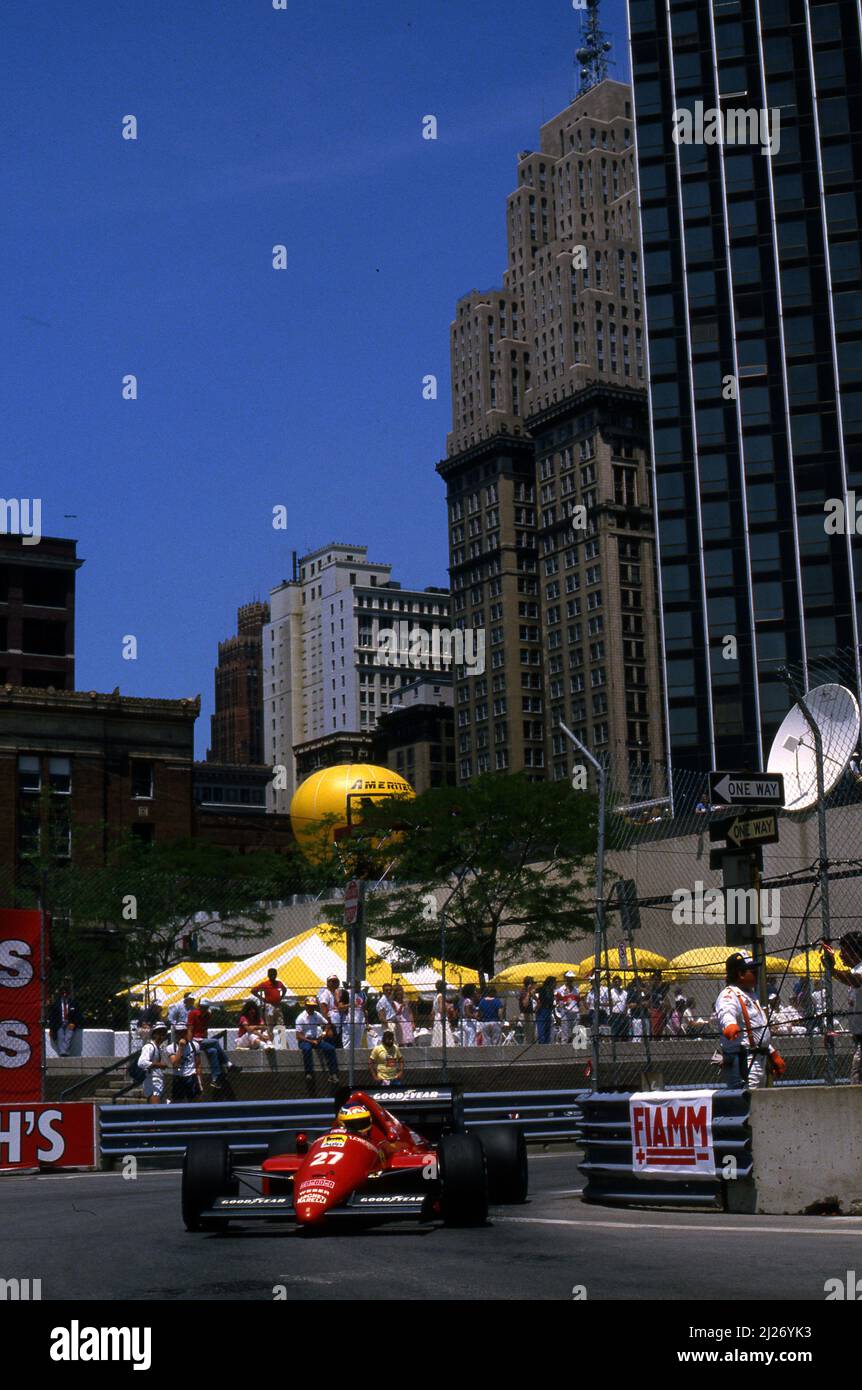 Michele Alboreto (ITA) Ferrari F186 Stock Photo - Alamy