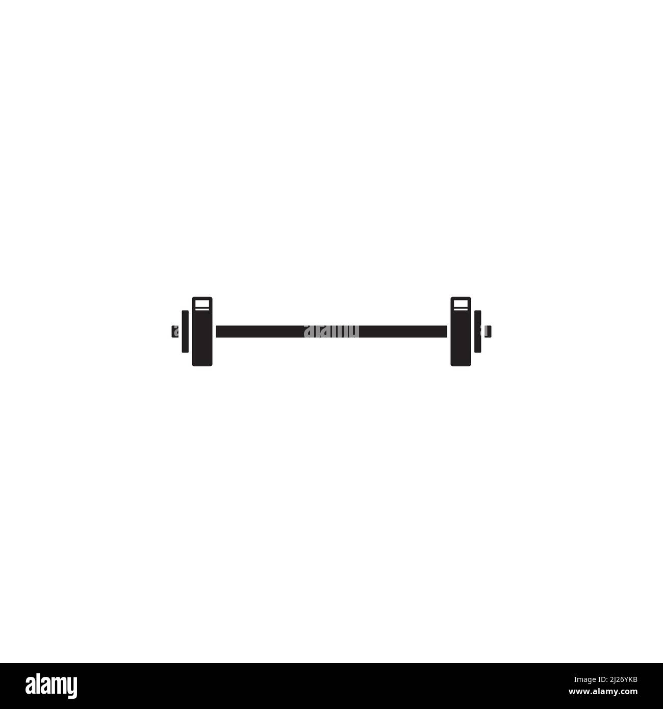 a simple Barbell logo / icon design Stock Vector Image & Art - Alamy