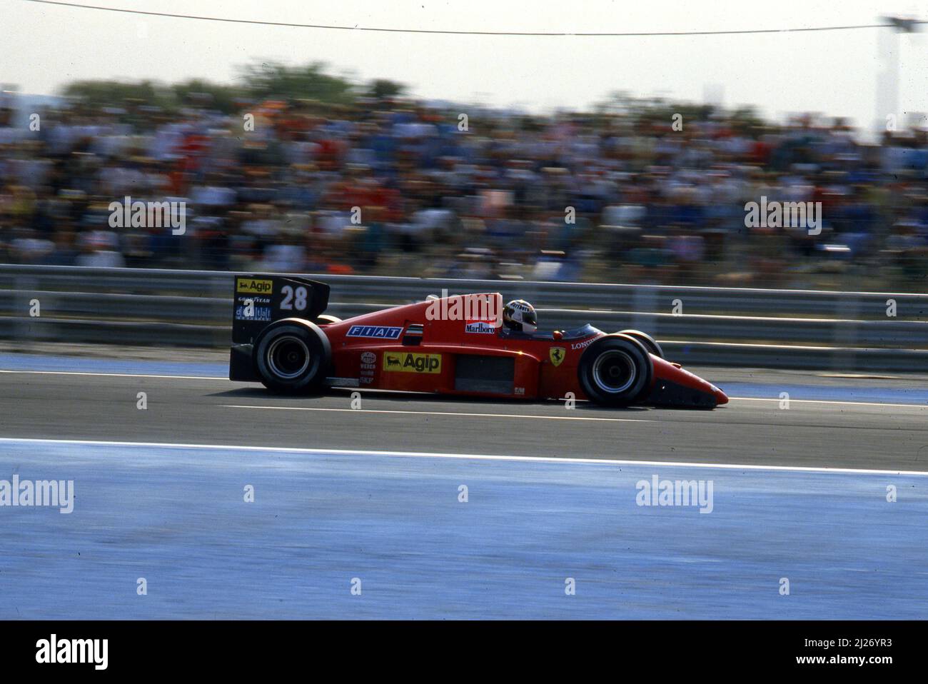 Stefan Johansson (SWE) Ferrari F186 Stock Photo - Alamy