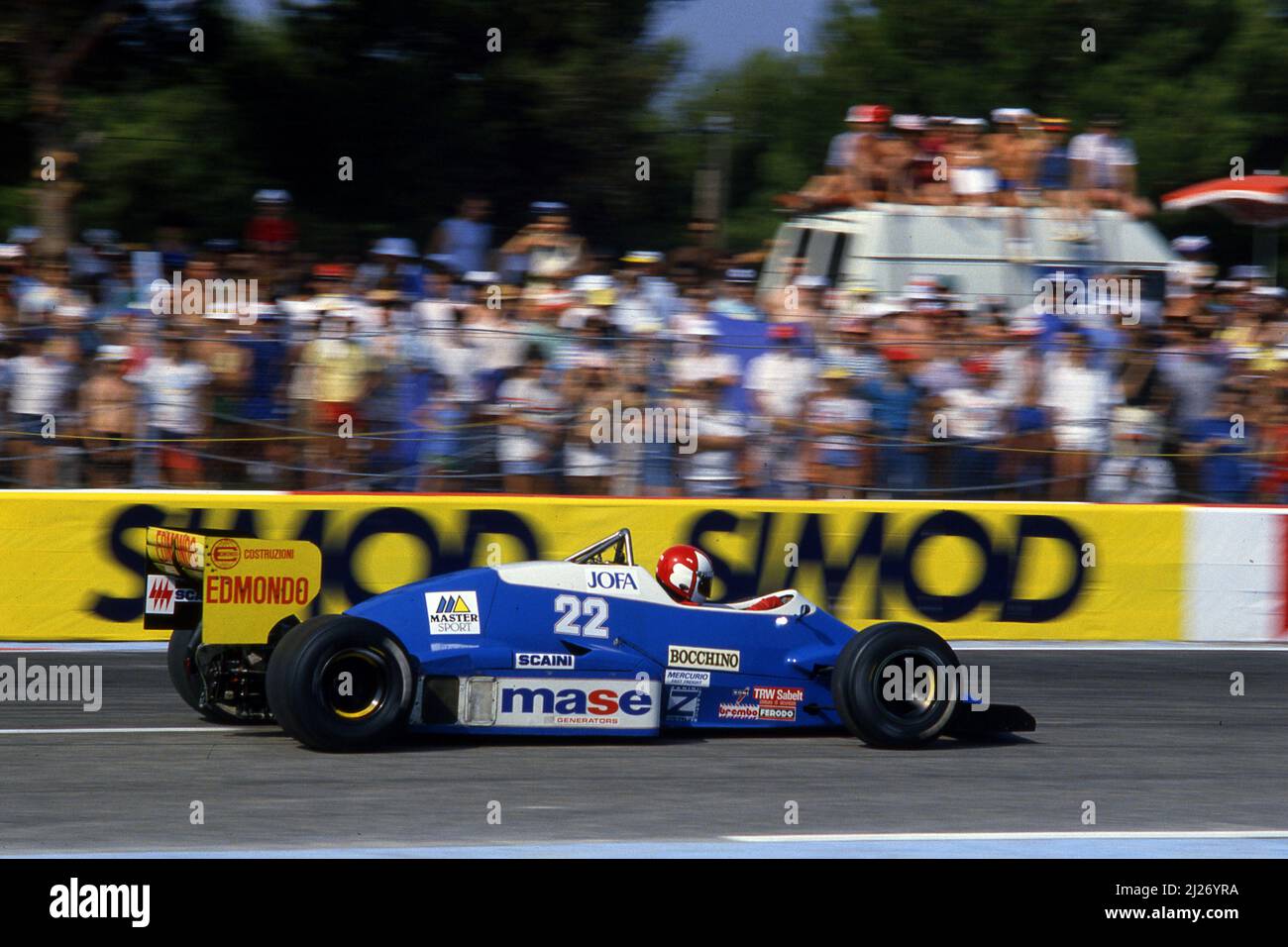 Allen Berg (CDN) Osella FA1G Alfa Romeo Stock Photo - Alamy