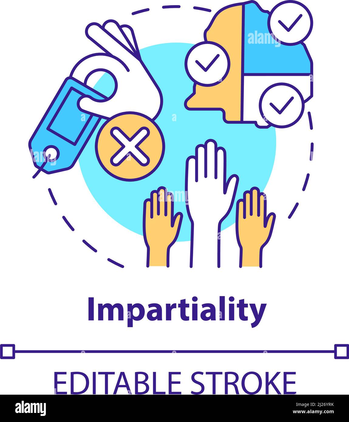 Impartiality concept icon Stock Vector Image & Art - Alamy