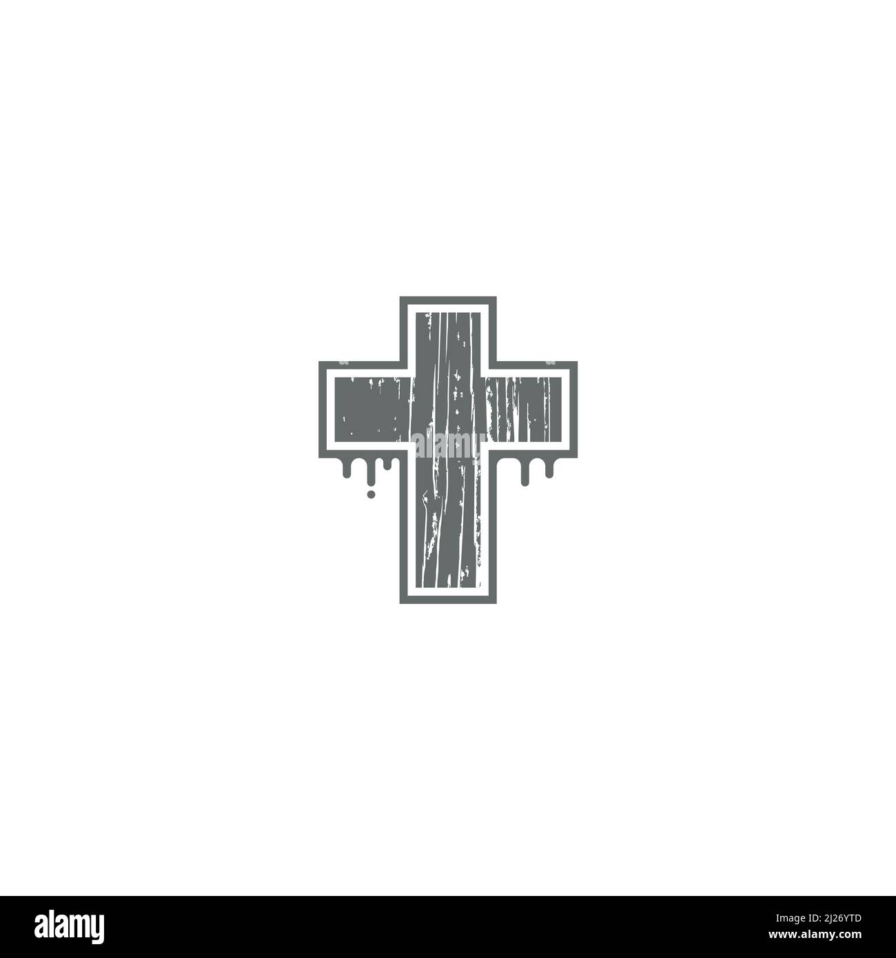 Bloody Wooden Cross logo or icon design Stock Vector Image & Art - Alamy