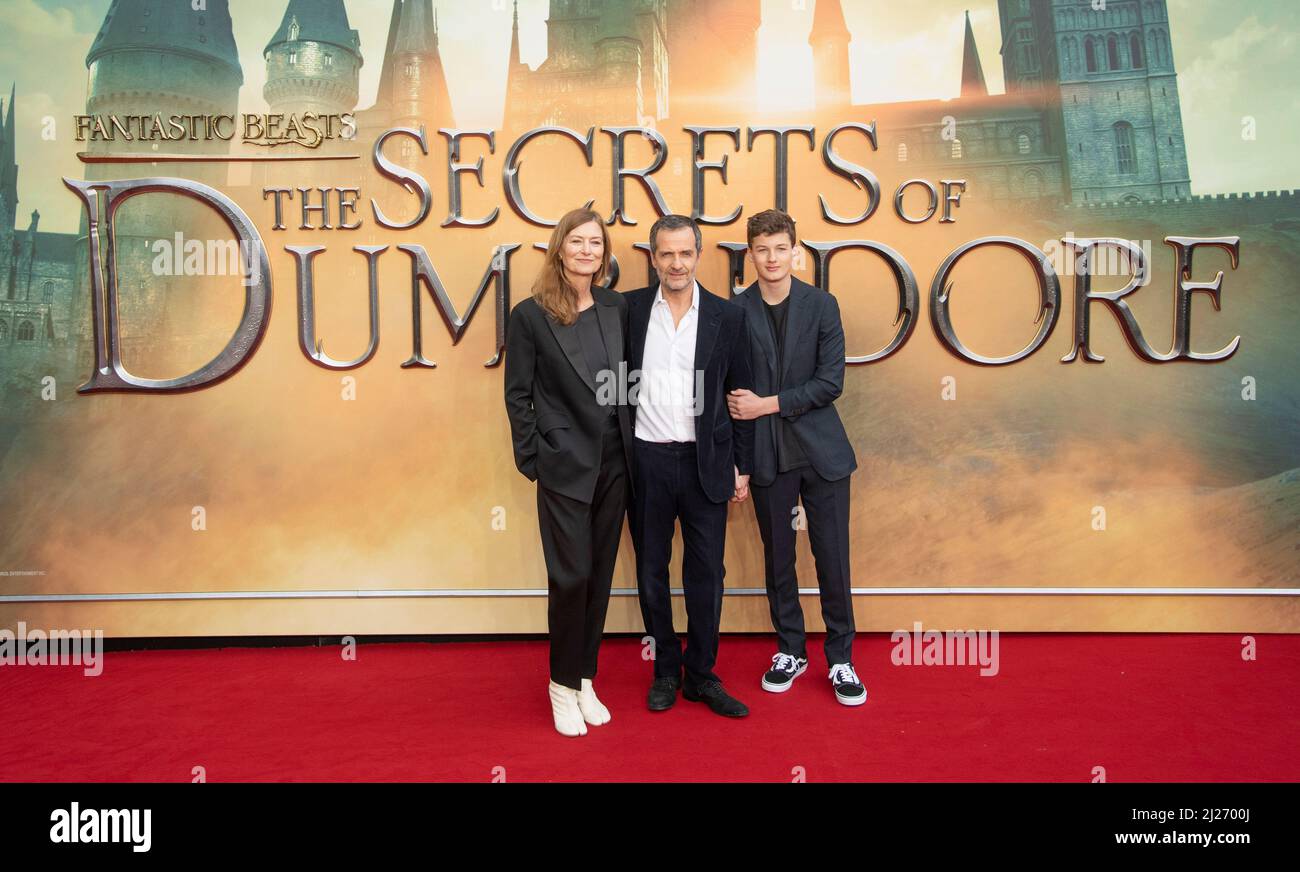 London, UK. Rose Uniacke, David Heyman and Harper Heyman at the ...