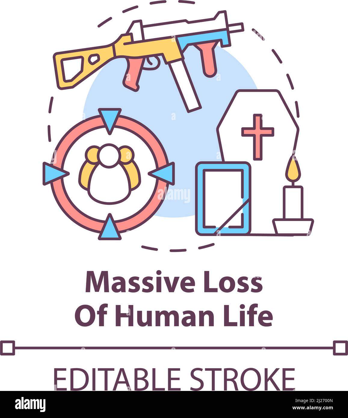 Massive loss of human life concept icon Stock Vector Image & Art - Alamy