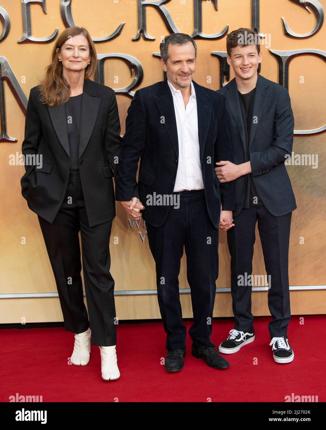 London, UK. Rose Uniacke, David Heyman and Harper Heyman at the ...