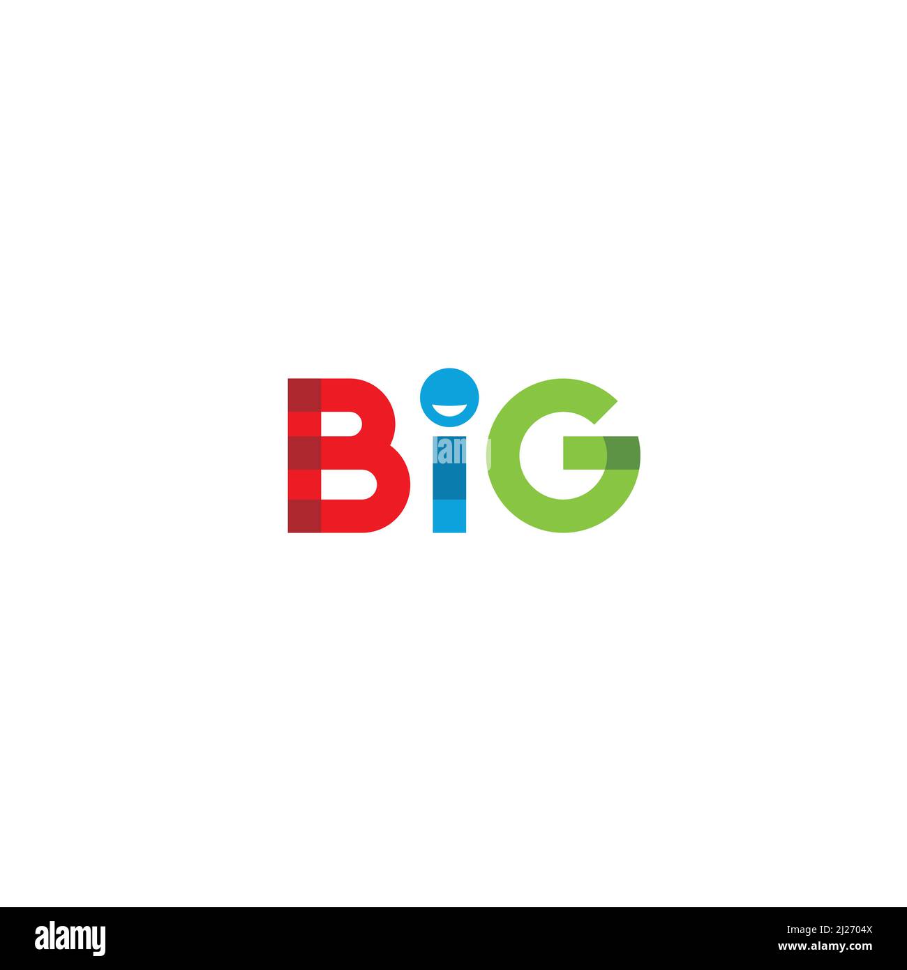 Big and Happy People logo or wordmark design Stock Vector Image & Art ...