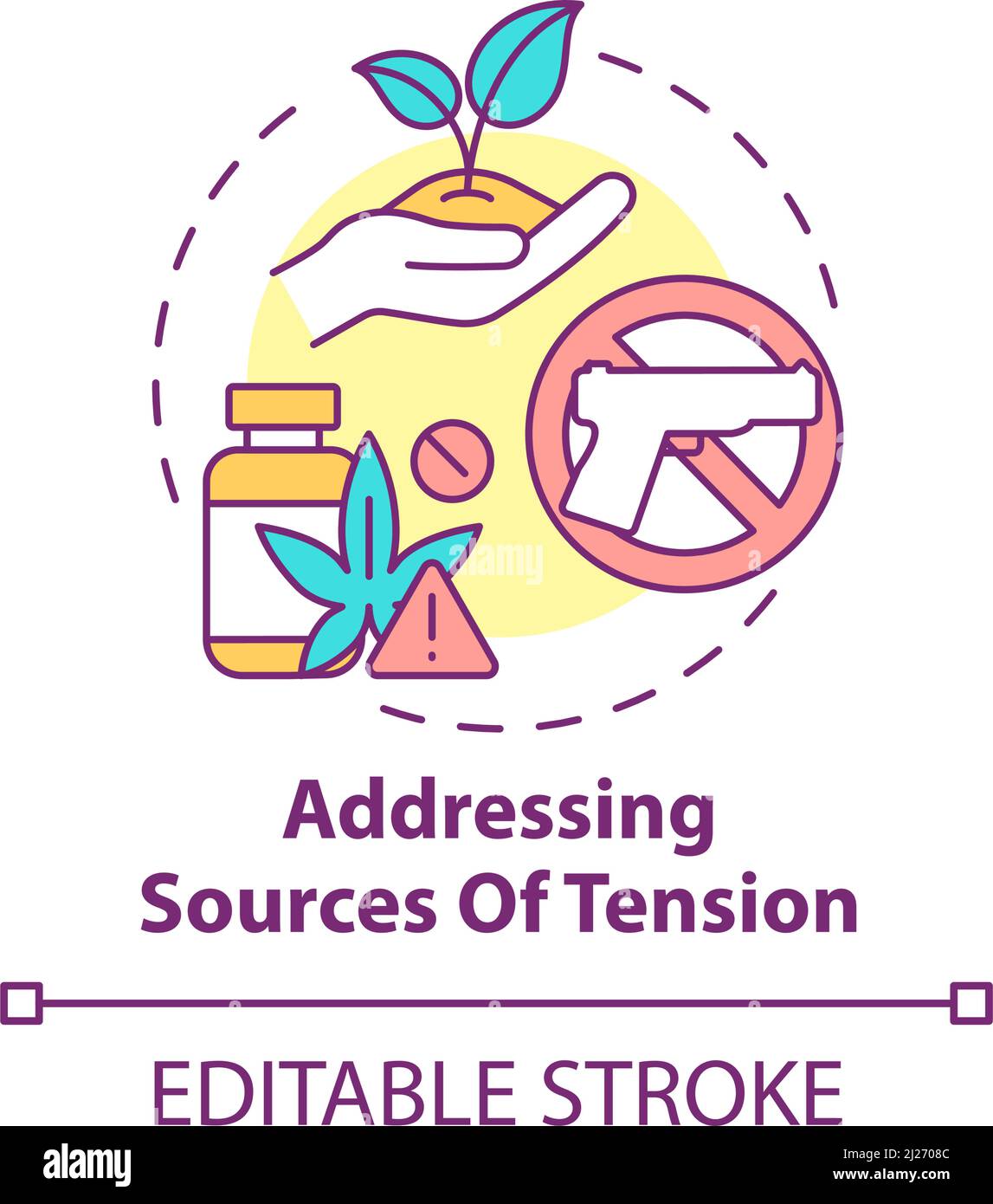 Addressing sources of tension concept icon Stock Vector Image & Art - Alamy Addressing sources of tension concept icon Stock Vector Image & Art - Alamy