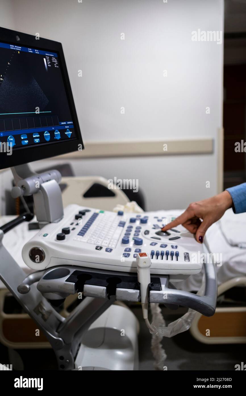 ultrasound imaging device. cardiovascular surgery or pregnancy ...