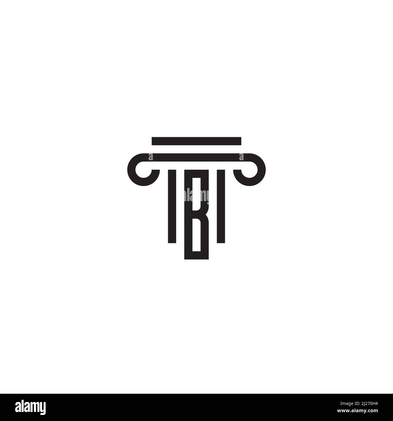 Column and Letter B logo or icon design Stock Vector Image & Art - Alamy