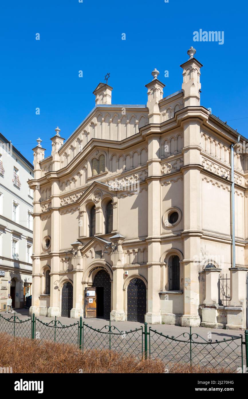 Tempelská synagoga, čtvrť Kazimierz, město Krakov (UNESCO), Polsko ...
