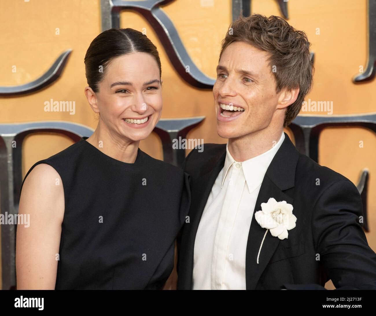 London, UK. Katherine Waterston and Eddie Redmayne at the 'Fantastic ...