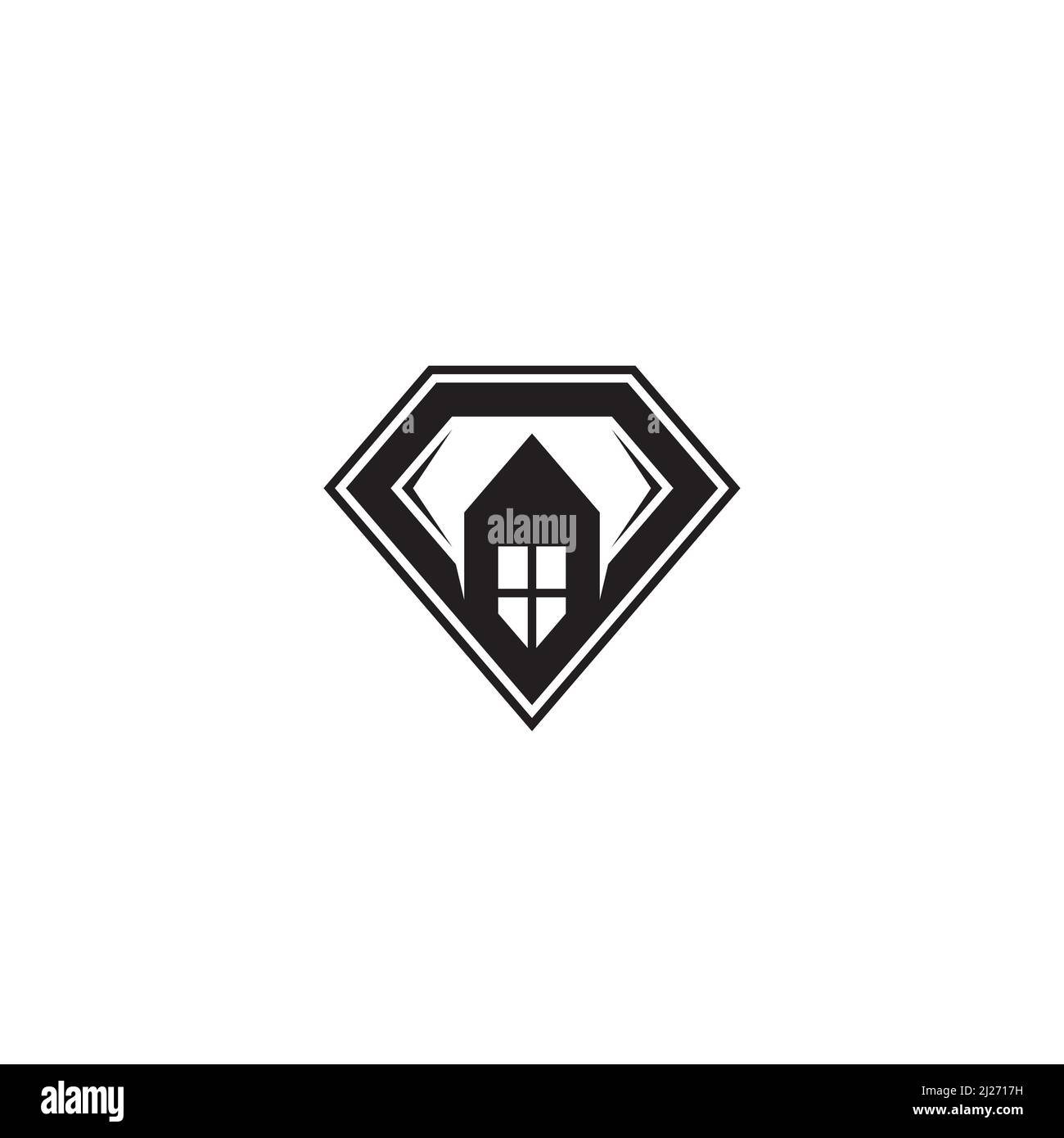 Black diamond building Stock Vector Images - Alamy
