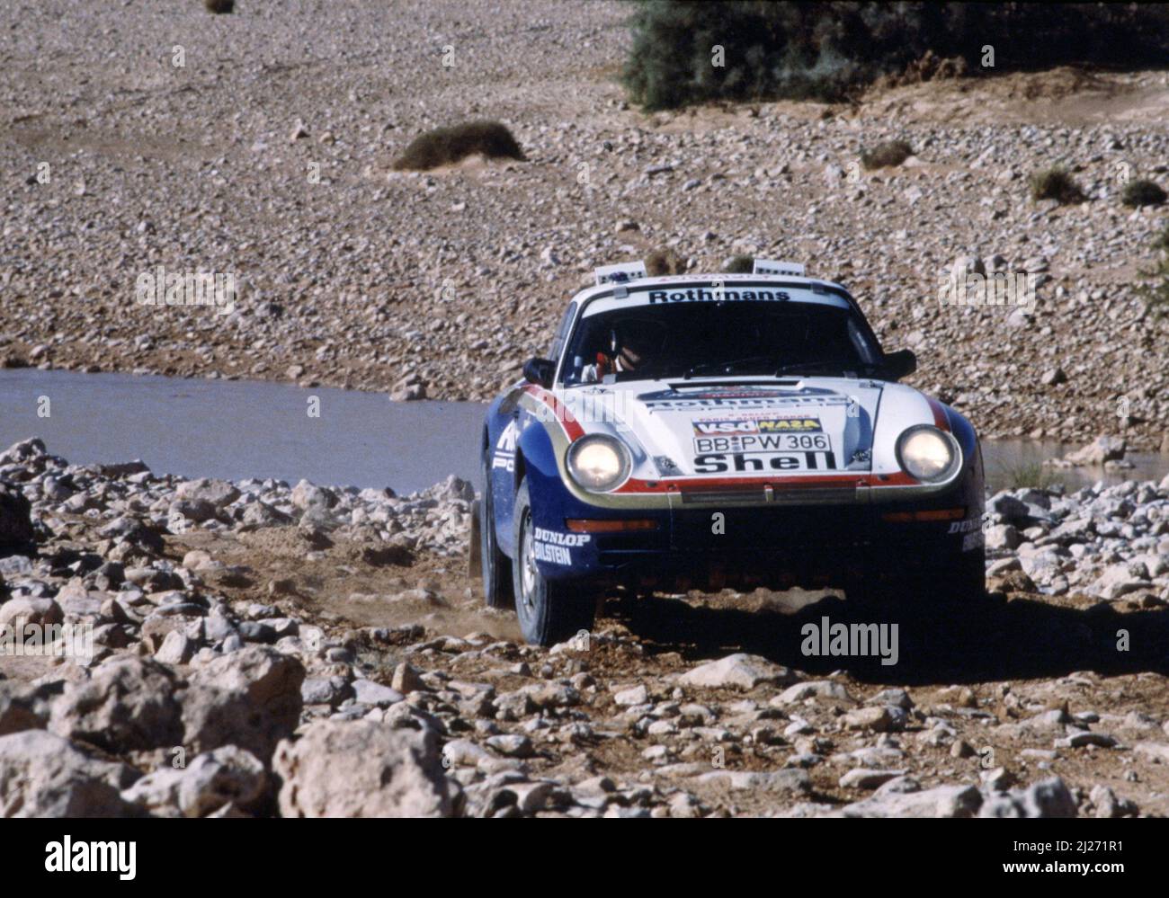 Roland Kussmaul (GER) Kendrick Unger (GER) Porsche 959 Porsche Rothmans ...