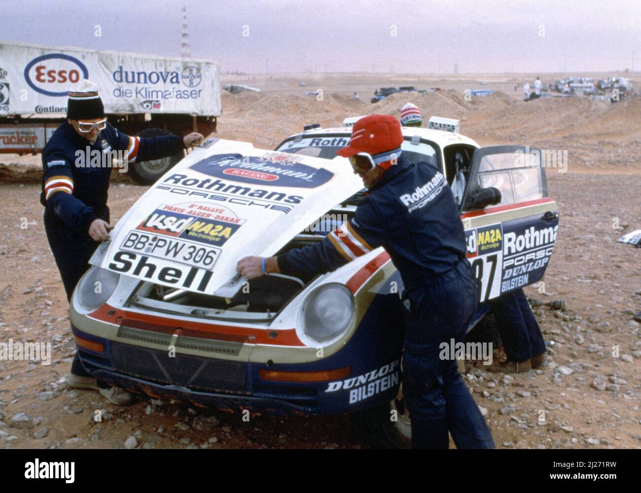 Roland Kussmaul (GER) Kendrick Unger (GER) Porsche 959 Porsche Rothmans ...