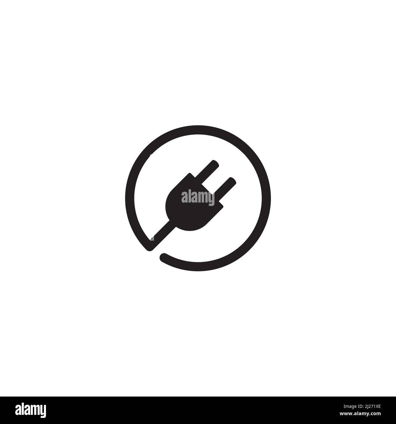 Electric Plug logo or icon design Stock Vector Image & Art - Alamy