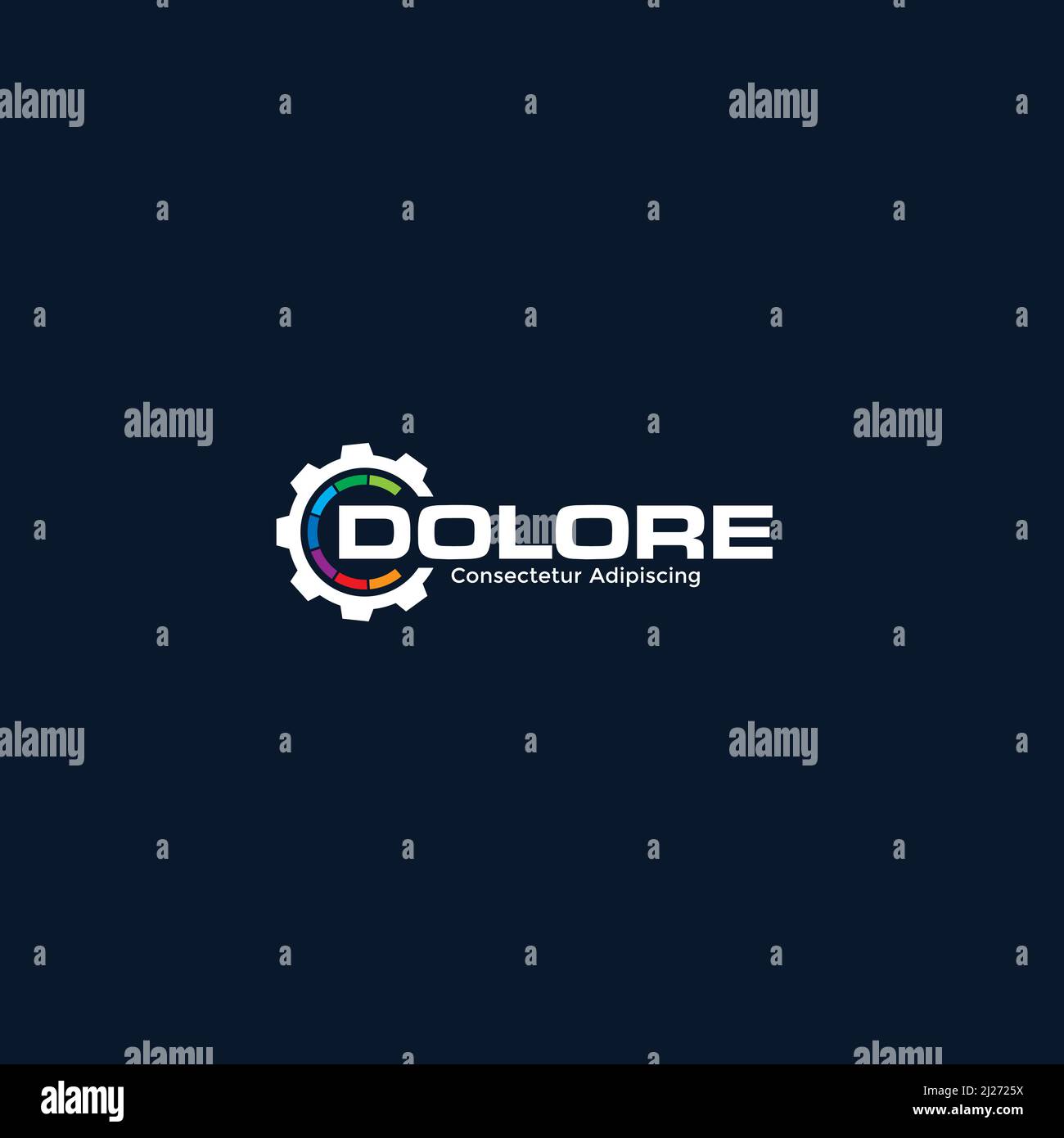 Colorful Gear logo or combination mark design Stock Vector Image & Art ...