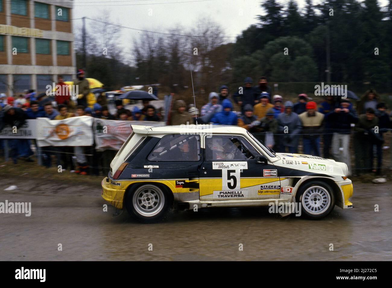 Carlos Sainz (ESP) Antonio Boto (ESP) Renault Maxi 5 Turbo GrB 2nd ...