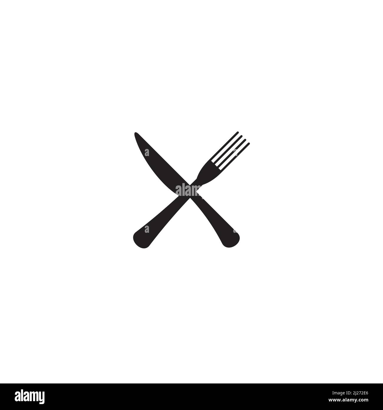 Fork and Knife logo or icon design Stock Vector Image & Art - Alamy