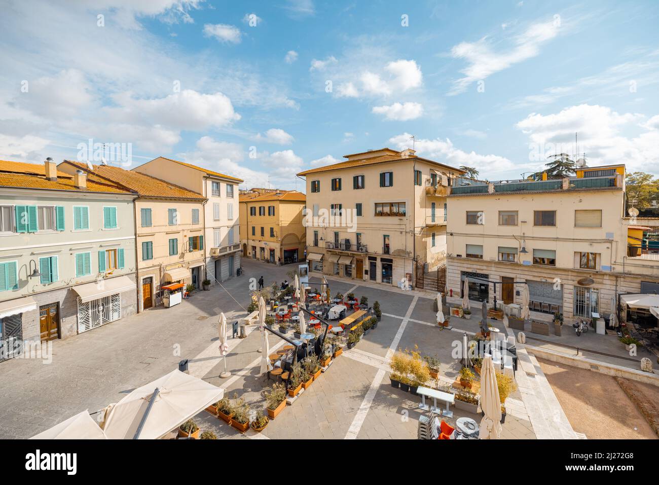 Market square in Grosseto town in Italy Stock Photo - Alamy