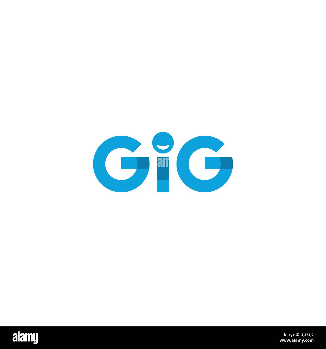 Gig and Happy People logo or wordmark design Stock Vector Image & Art ...