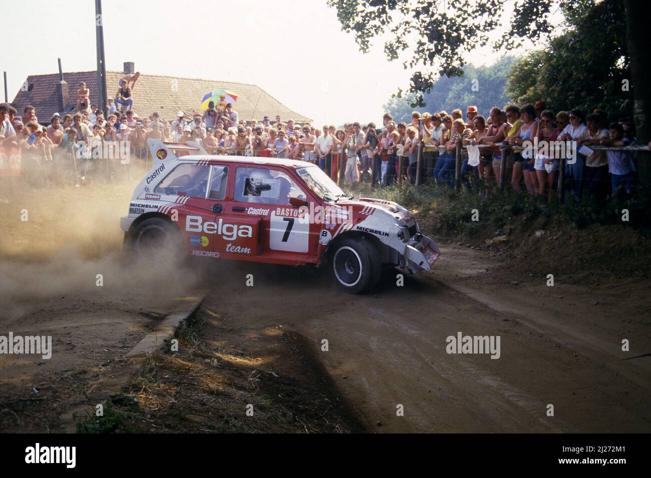 Marc Duez (BEL) Willy Lux (BEL) Austin Rover MG Metro 6R4 GrB Belga ...