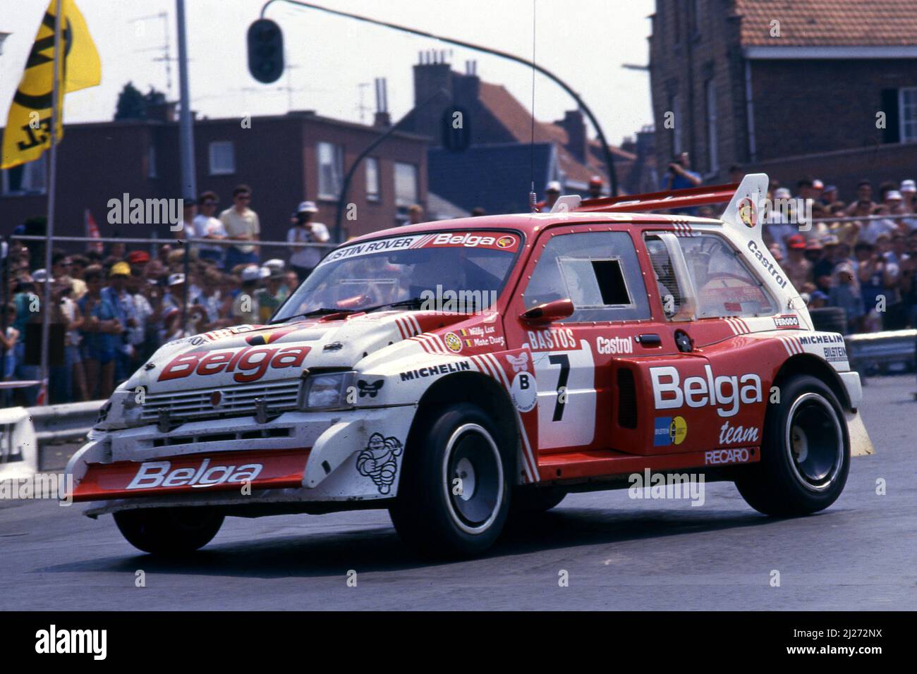 Marc Duez (BEL) Willy Lux (BEL) Austin Rover MG Metro 6R4 GrB Belga ...