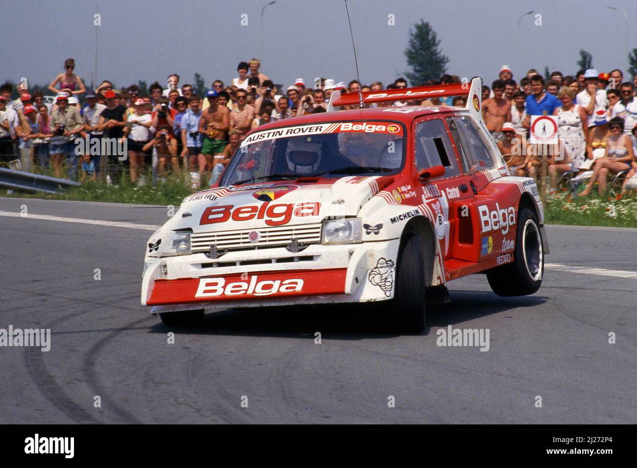 Marc Duez (BEL) Willy Lux (BEL) Austin Rover MG Metro 6R4 GrB Belga ...